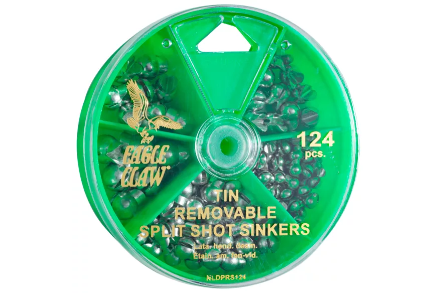 124pc Tin Removable Split Shot Selector – TuckerTackle